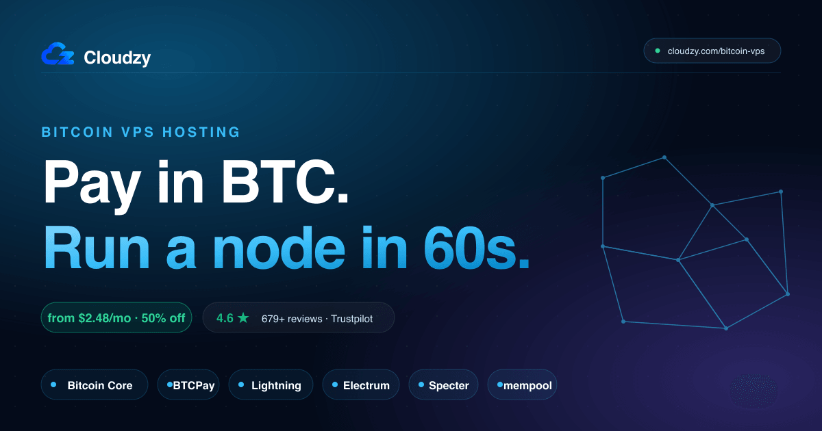 Bitcoin VPS. Pay with BTC, Run a Bitcoin Core Node · Cloudzy