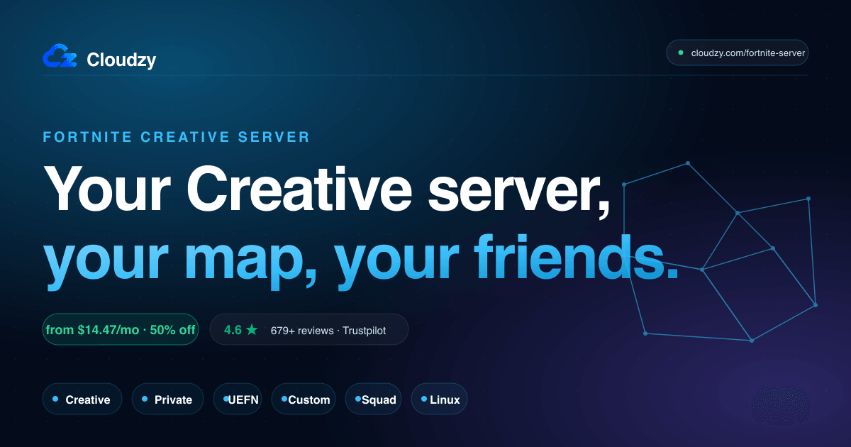 Hébergement de serveur Fortnite. VPS dédié pour Fortnite · Cloudzy